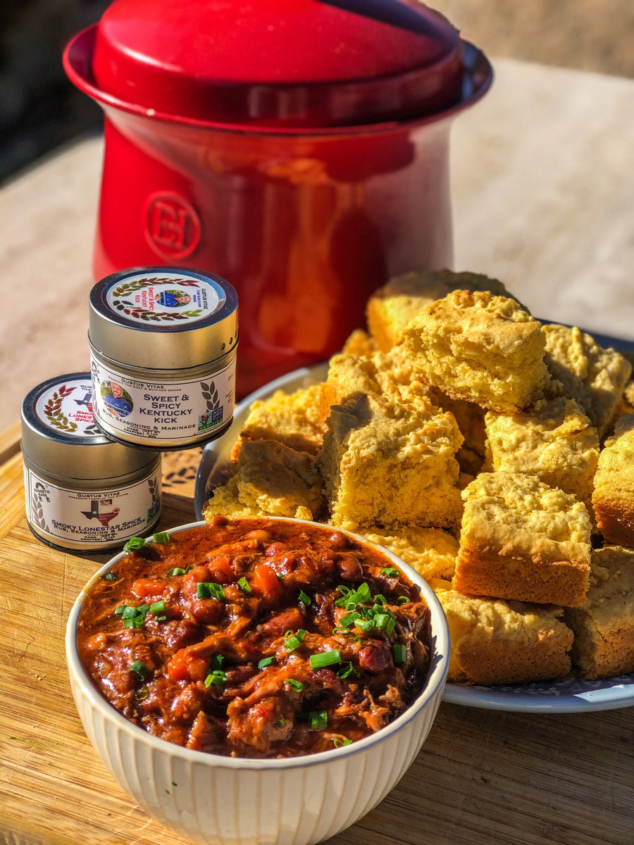 Baby Back Chili & Cornbread | Recipeish | Gustus Vitae