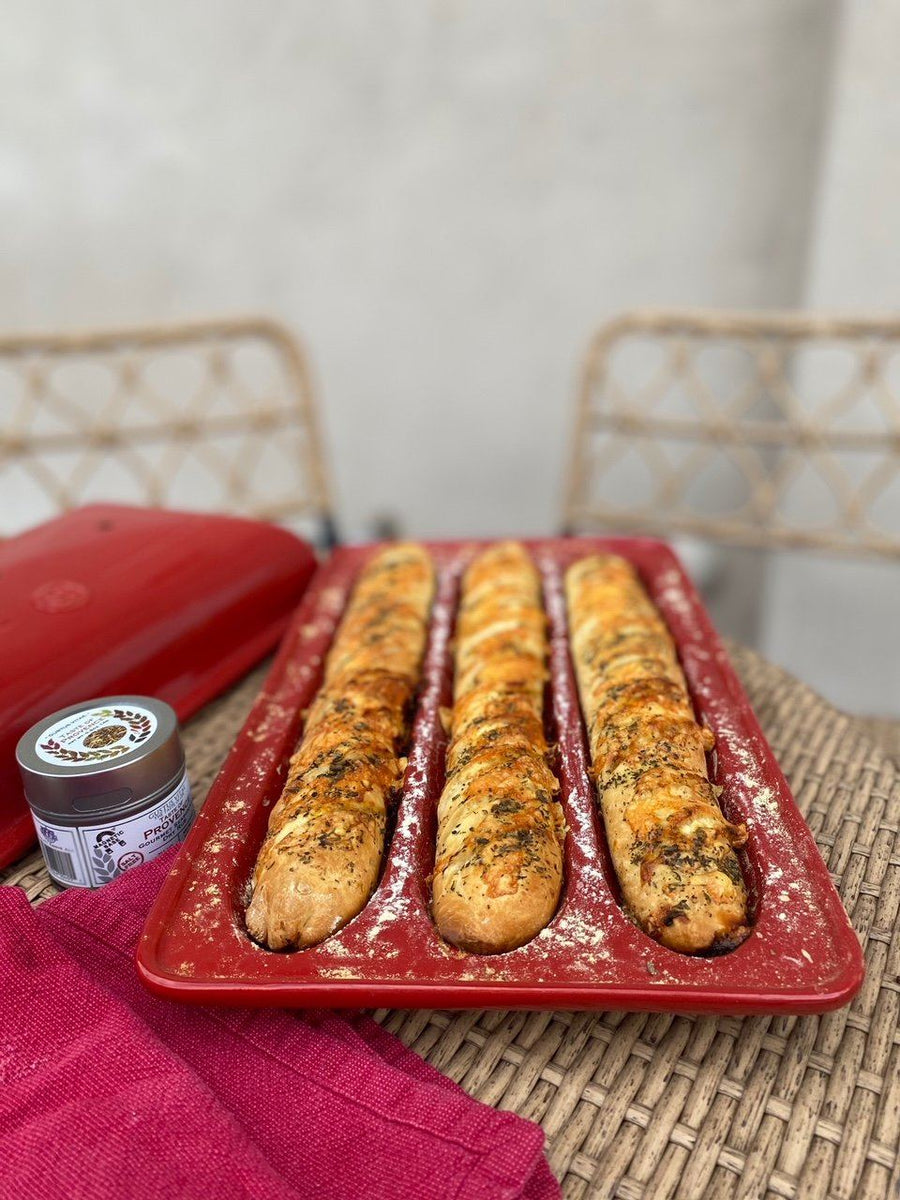Goat's Cheese Fougasse Baguettes | Recipeish | Gustus Vitae