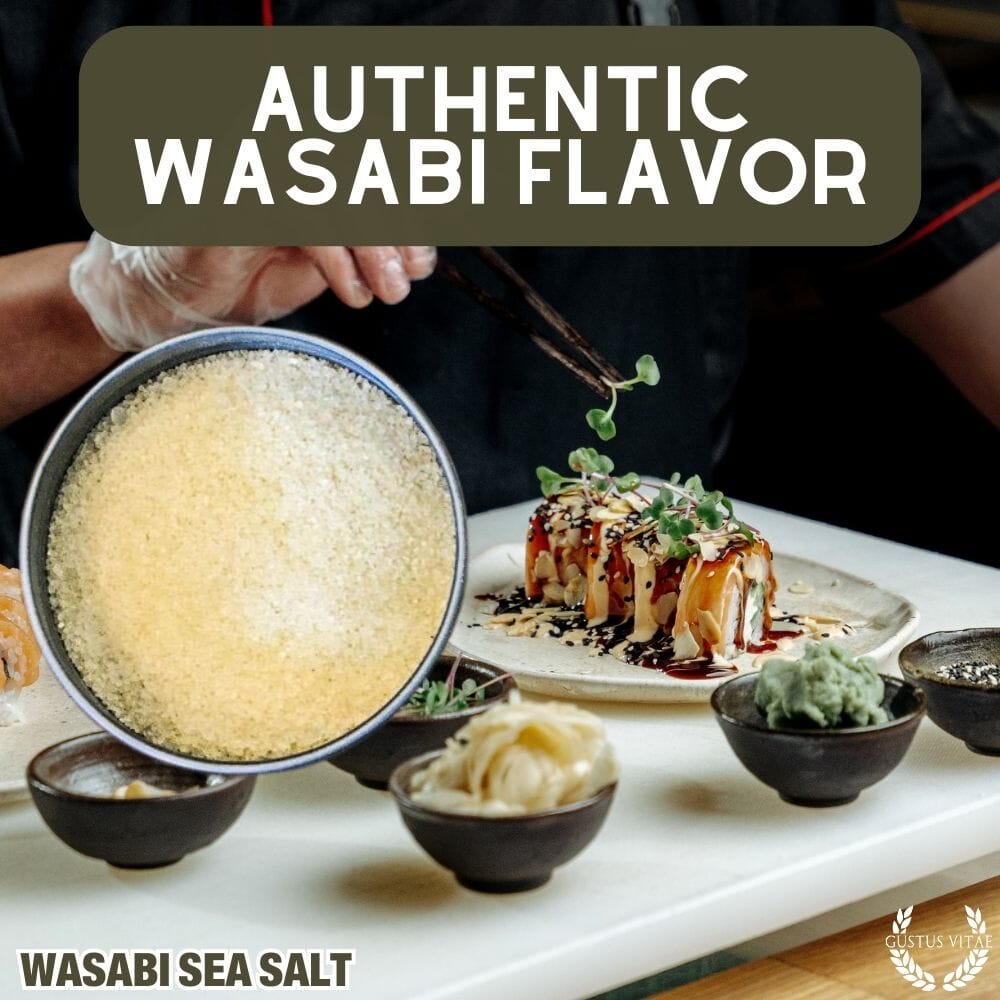 Wasabi Sea Salt - Gourmet Sea Salt - Gustus Vitae